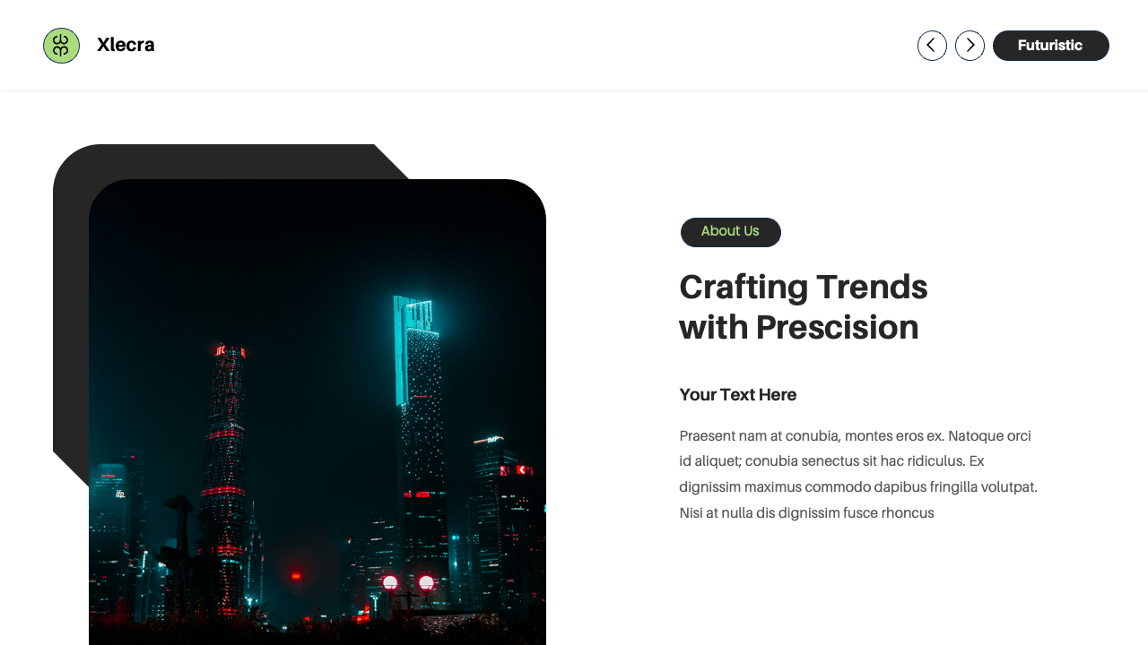 Xlecra - Futuristic Google Slides Template, Presentation Templates
