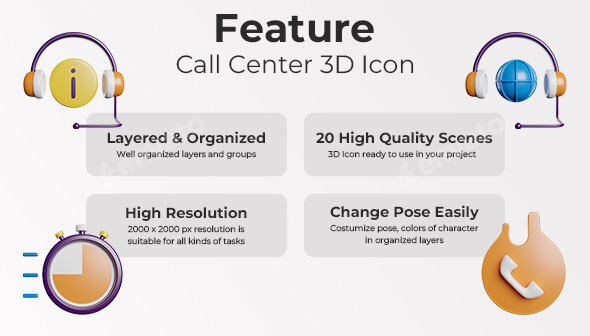Call Center, Graphics | GraphicRiver