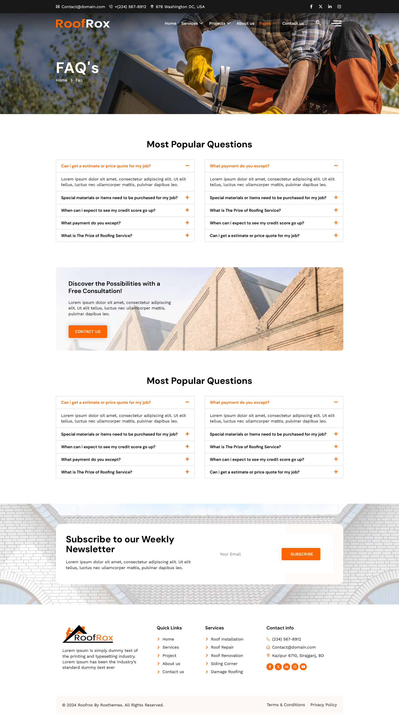 Roofrox - Roofing Services Elementor Template Kit by Rox_Themes | ThemeForest