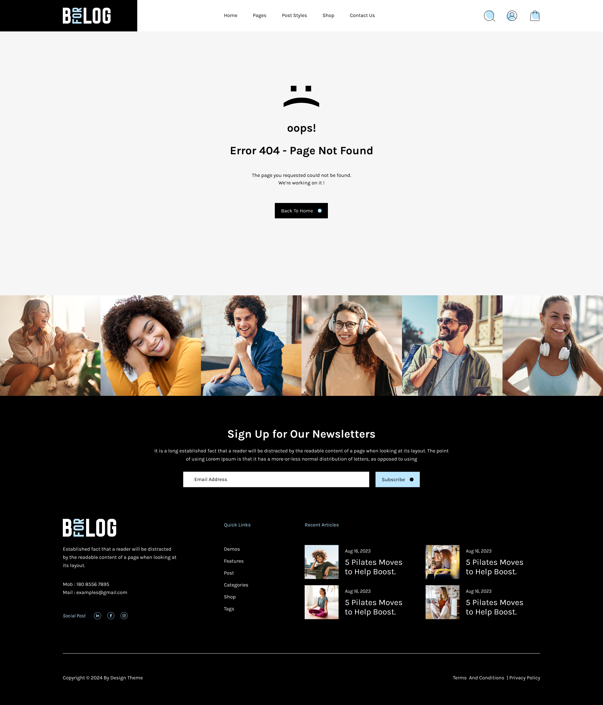 BforBlog - Lifestyle Personal Blog Figma Template by BuddhaThemes ...