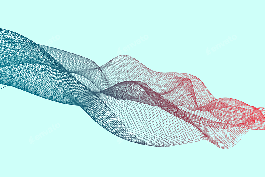 Gradient Network Wave Backgrounds, Graphics | GraphicRiver