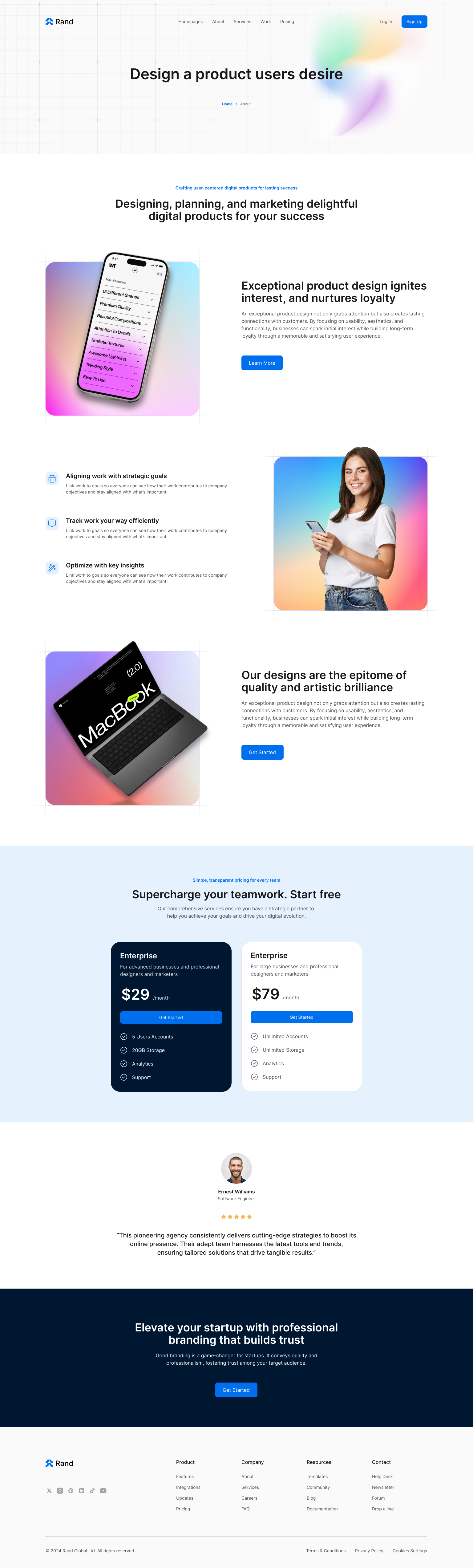 Rand - Creative Multipurpose Figma Template by viworx-co | ThemeForest
