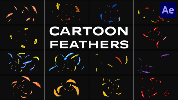 Cartoon Feathers for After Effects, After Effects Project Files | VideoHive