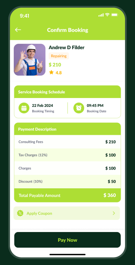 Handy – Multi-Vendor On Demand Home Services App | Android I iOS by incodes