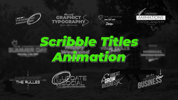 Scribble Titles Animation, Premiere Pro Templates | VideoHive