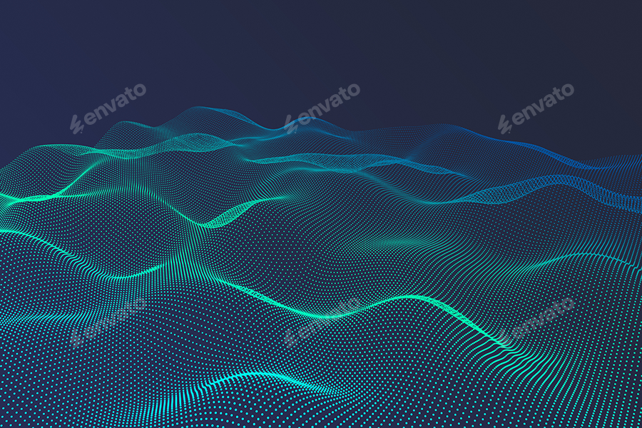 Particle Wave Backgrounds, Graphics | GraphicRiver