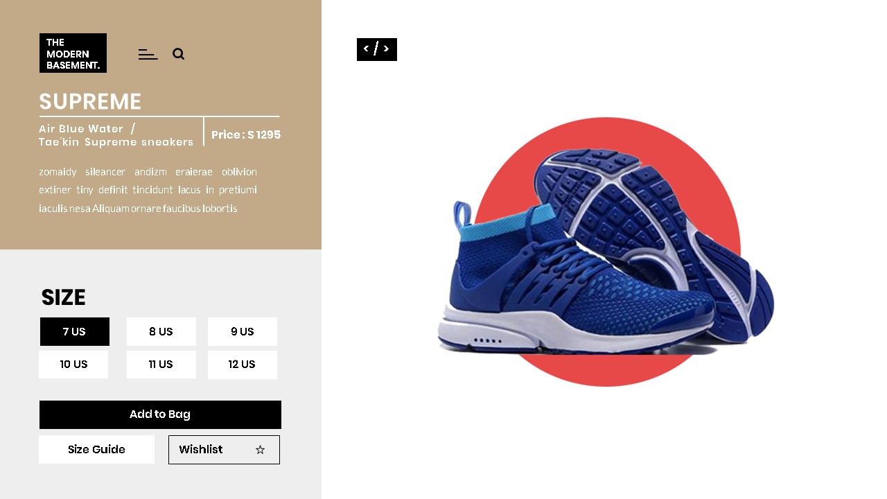 Shoes Product Catalog Google Slide Template, Presentation Templates