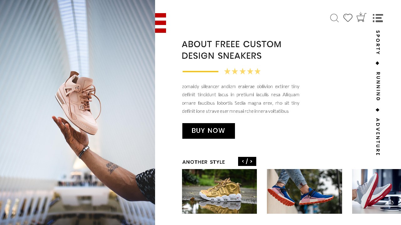 Shoes Product Catalog Google Slide Template, Presentation Templates