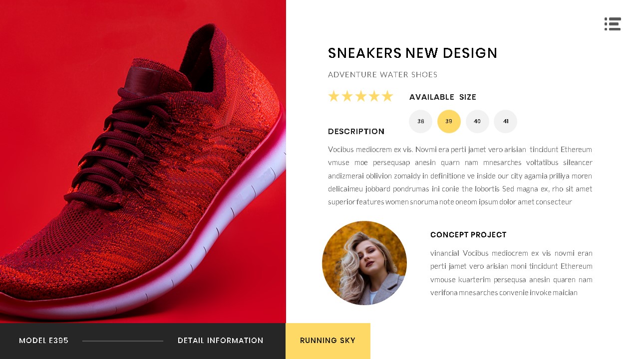 Shoes Product Catalog Google Slide Template, Presentation Templates