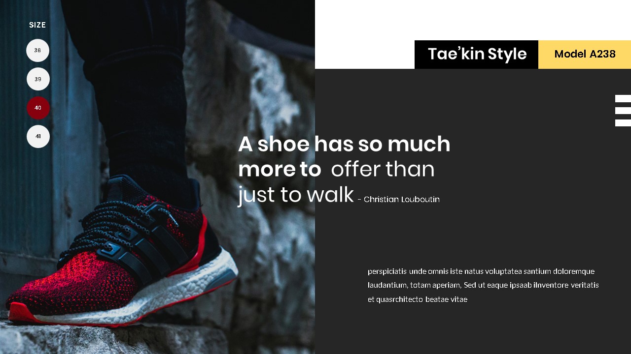 Shoes Product Catalog Keynote Template, Presentation Templates ...