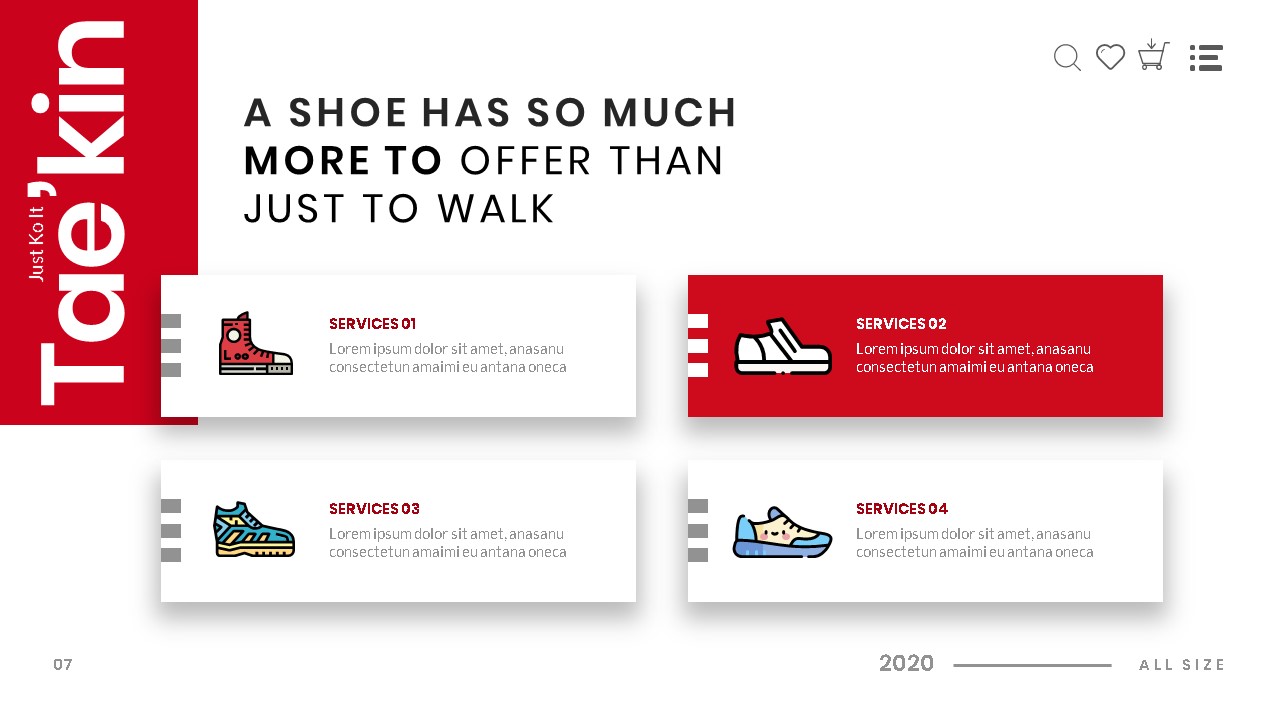 Shoes Product Catalog Keynote Template, Presentation Templates ...