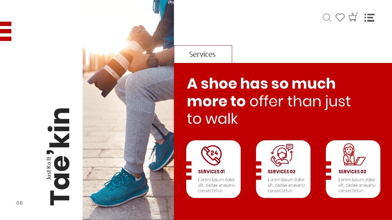 Shoes Product Catalog Keynote Template, Presentation Templates ...