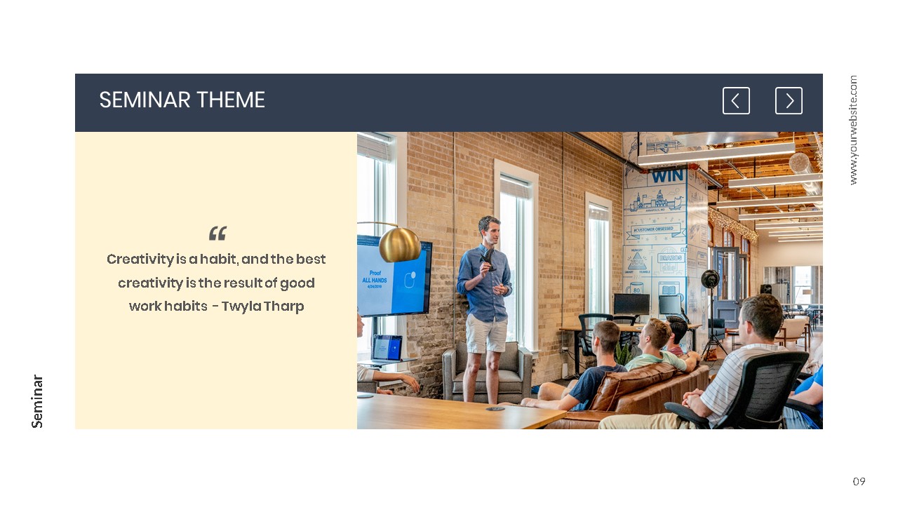 Seminar-Conference PowerPoint Template, Presentation Templates ...