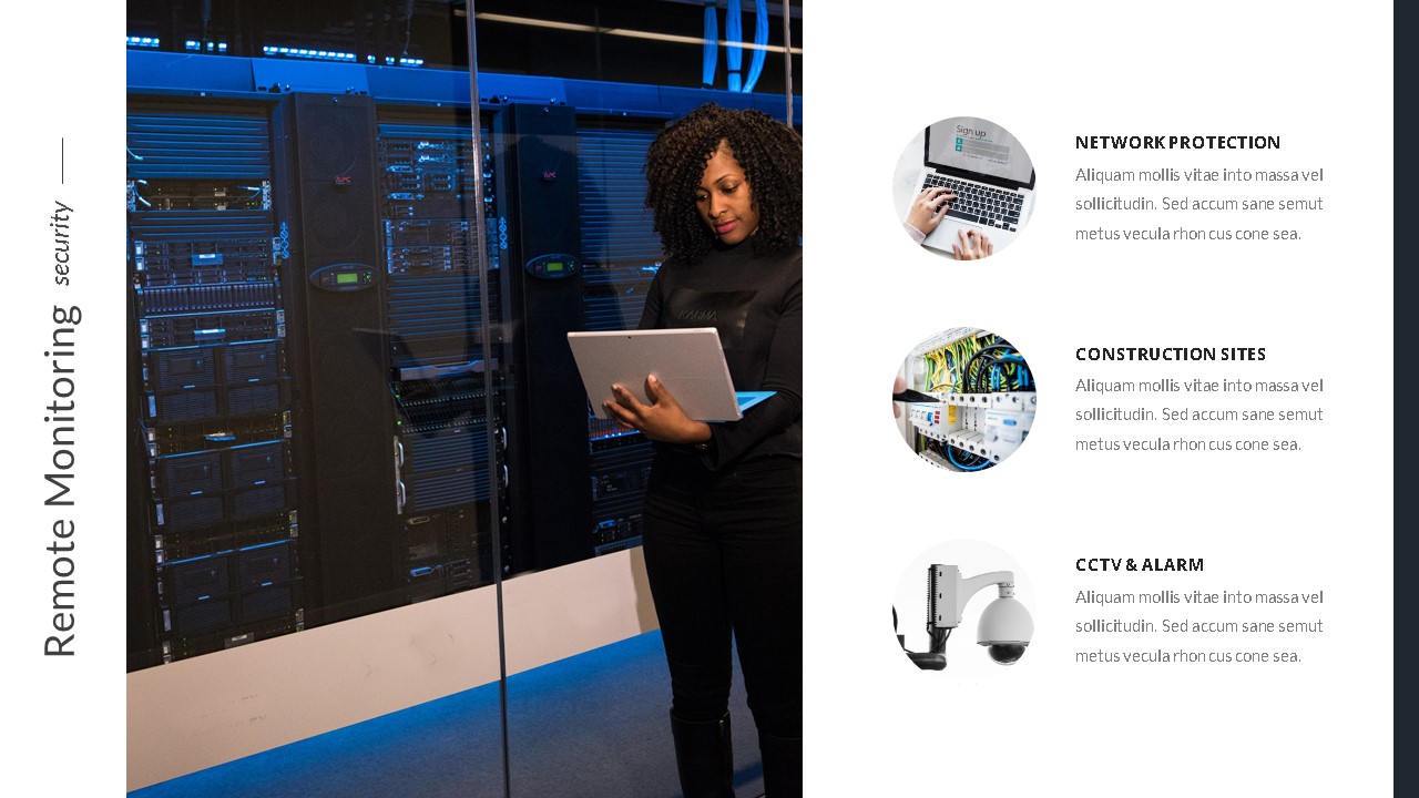 Security Guard Protection Keynote Template, Presentation Templates