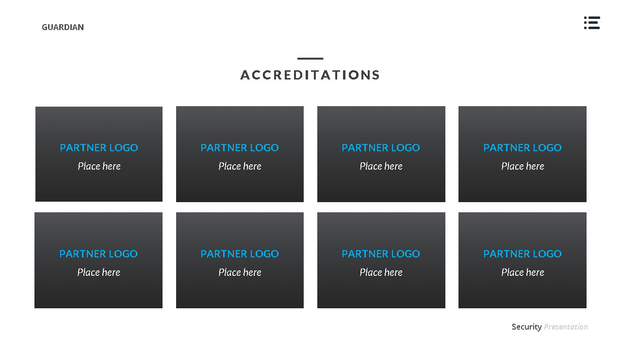 Security Guard Protection PowerPoint Template, Presentation Templates