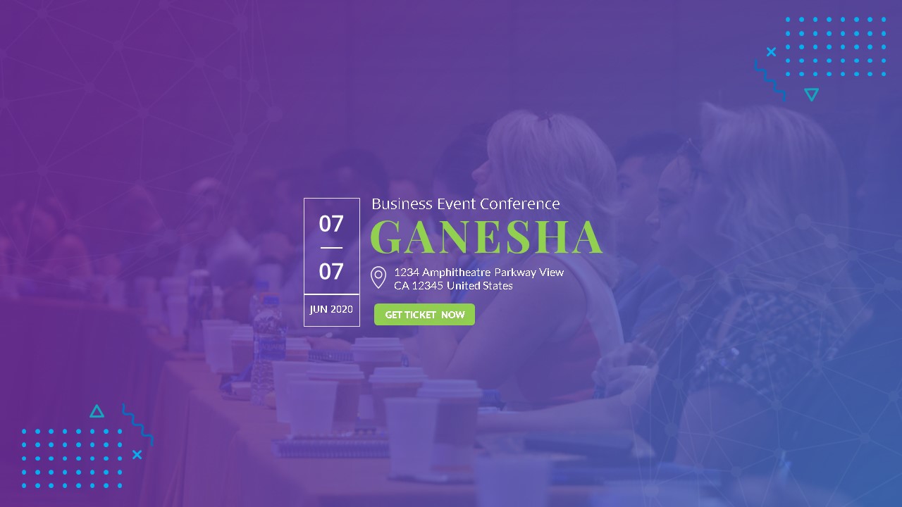 Conference Event Seminar PowerPoint Template, Presentation Templates