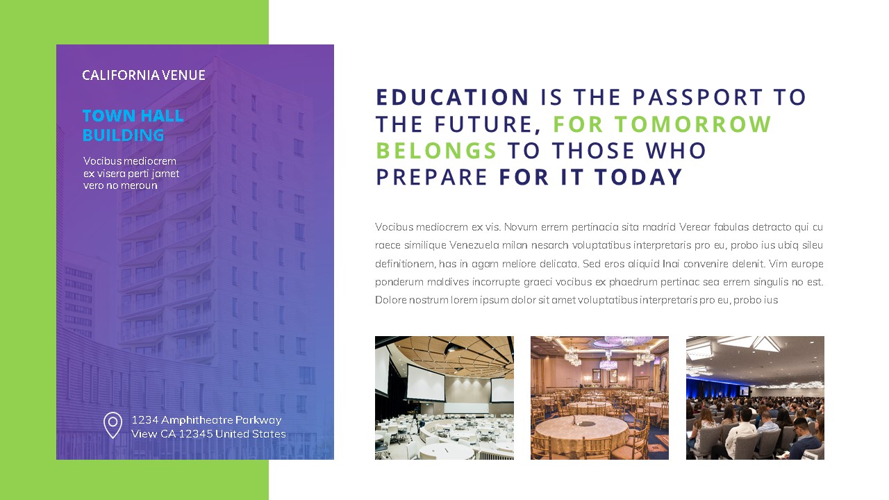 Conference Event Seminar PowerPoint Template, Presentation Templates