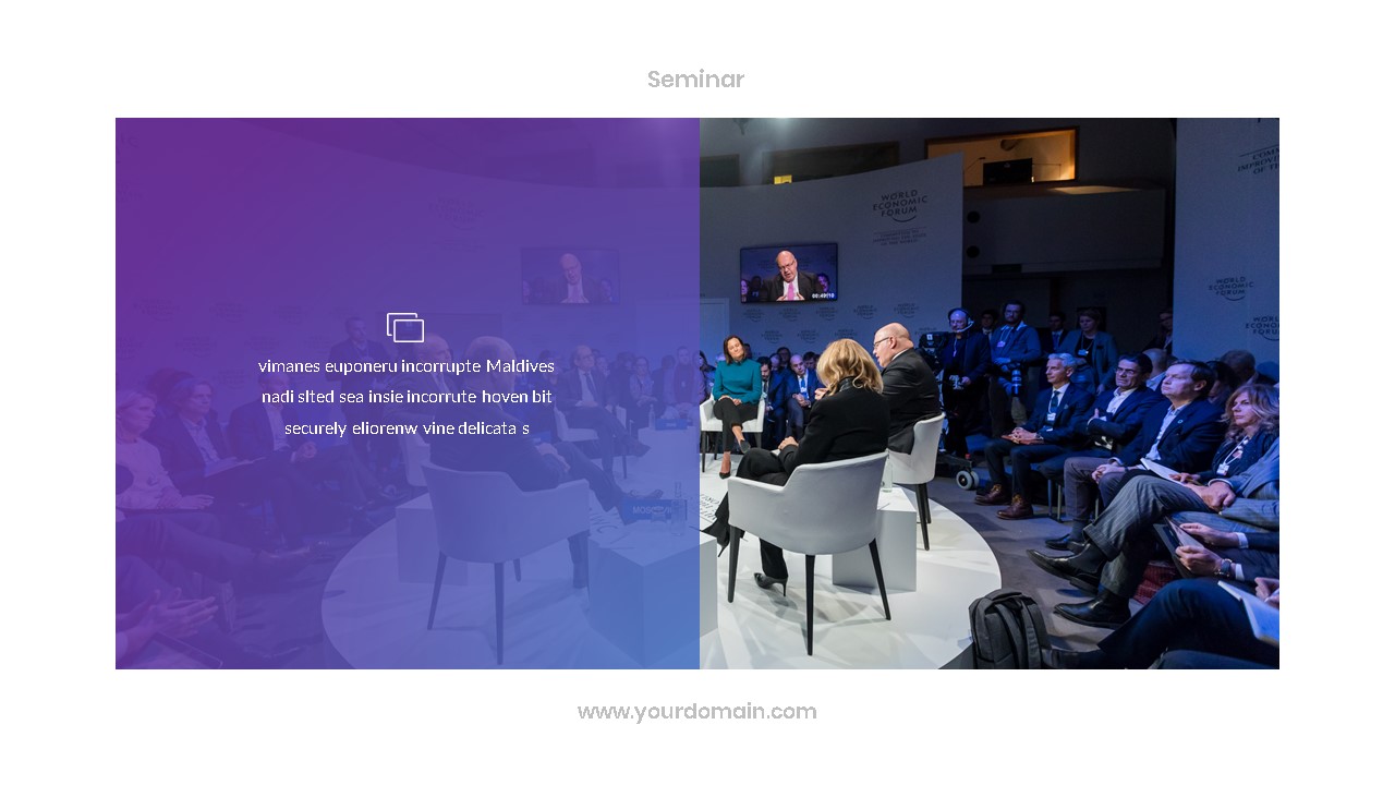 Conference Event Seminar PowerPoint Template, Presentation Templates