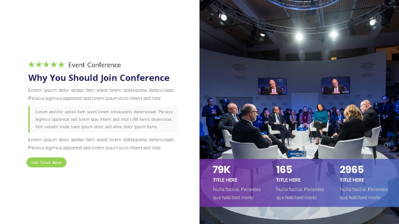 Conference Event Seminar PowerPoint Template, Presentation Templates