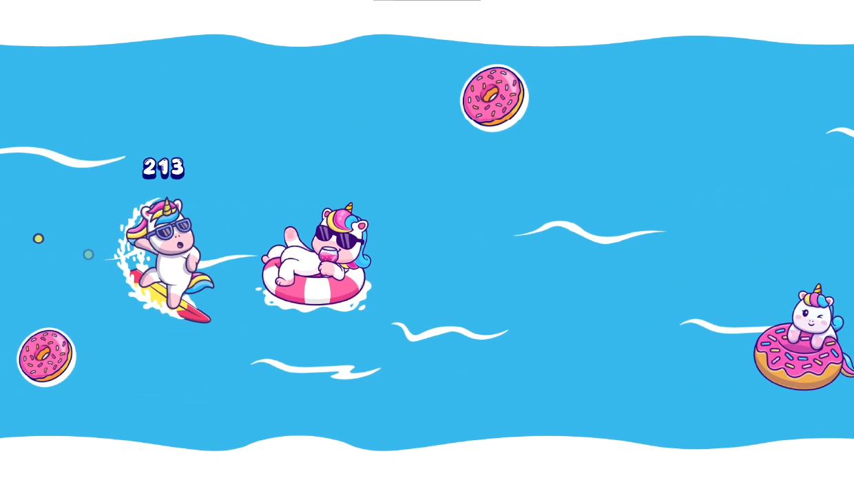 Surfing Unicorn - HTML5 Game Template by TwistedByArt | CodeCanyon