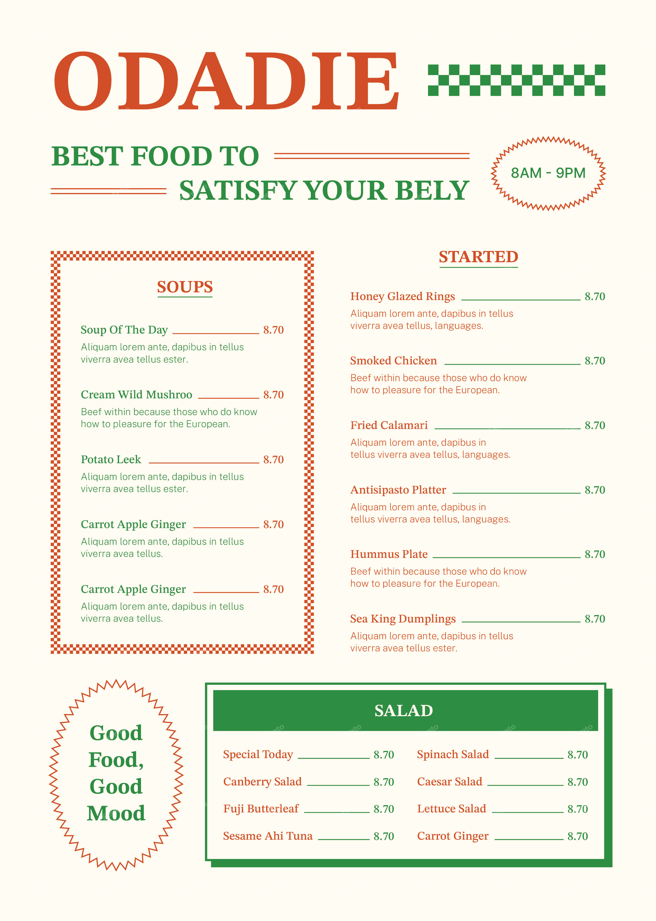 Casual Dining Restaurant Menu, Print Templates | GraphicRiver