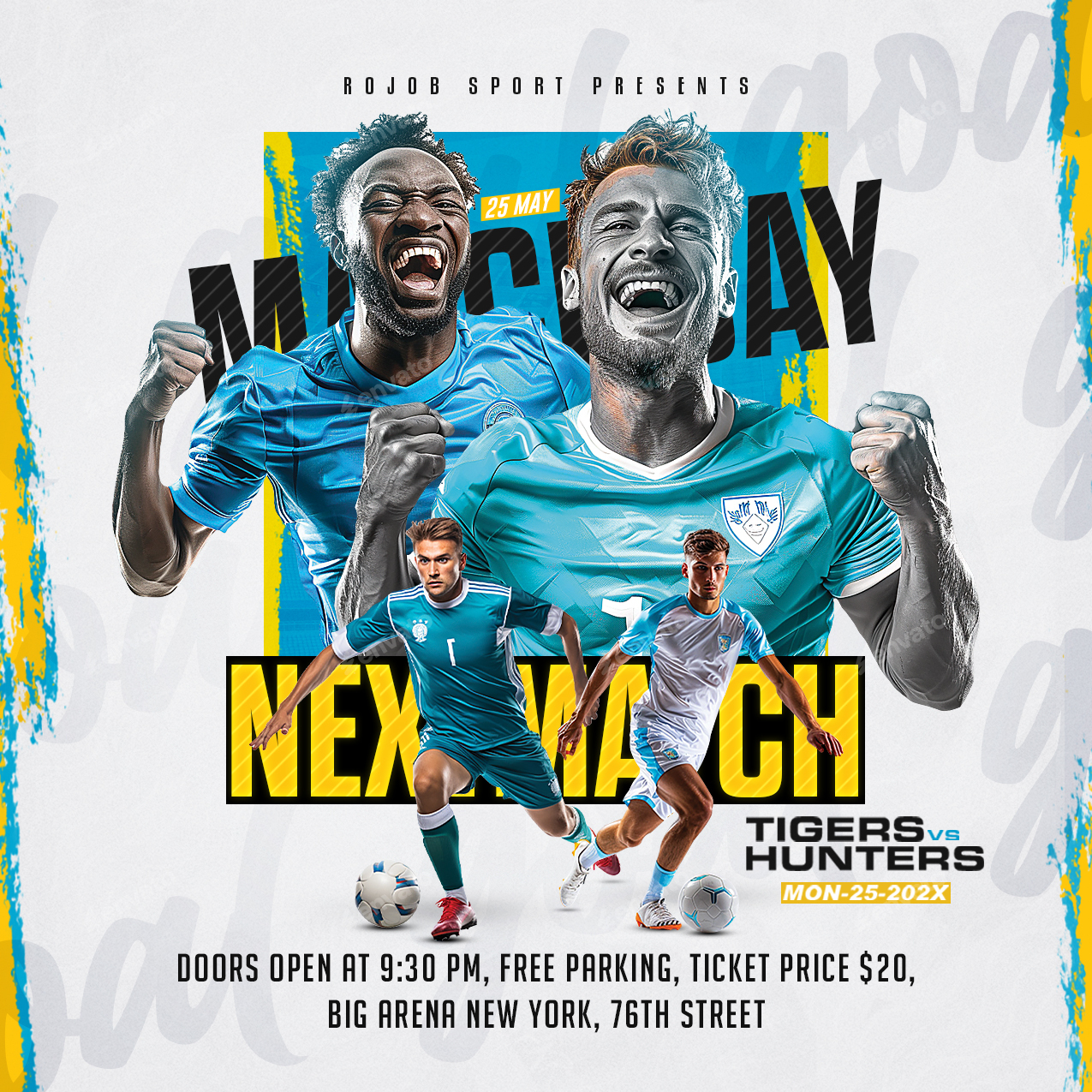 Football Soccer Flyer, Print Templates | GraphicRiver