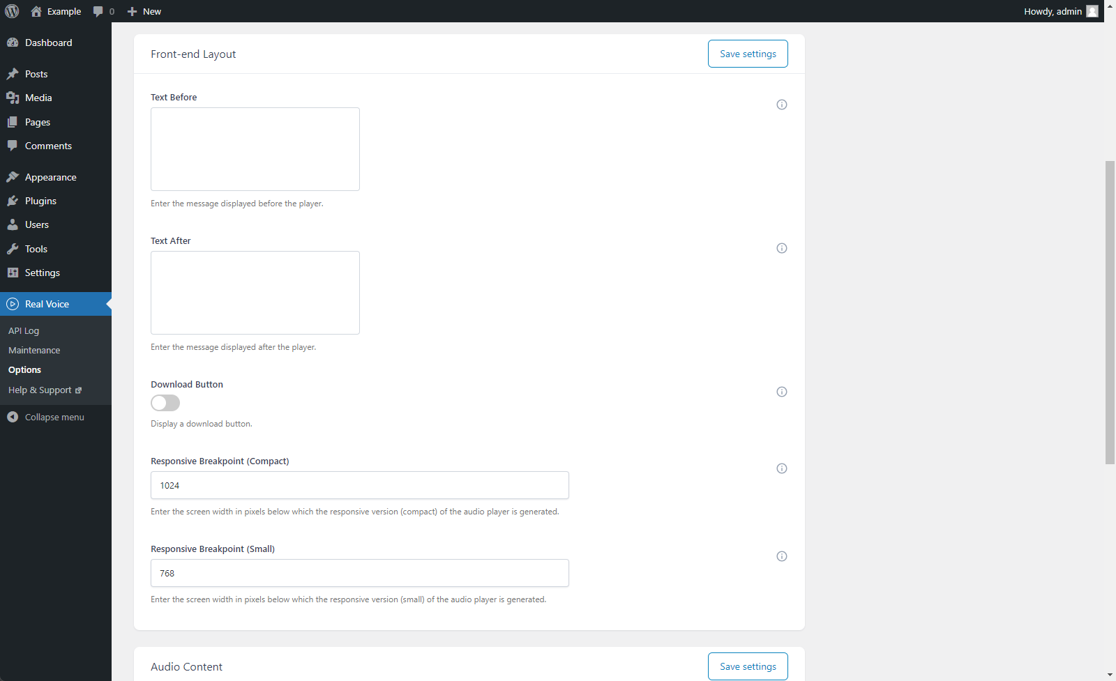 Real Voice Ai Text To Speech Plugin For Wordpress By Daext Codecanyon