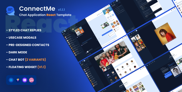 ConnectMe - Chat Application React Template by themeyn | ThemeForest