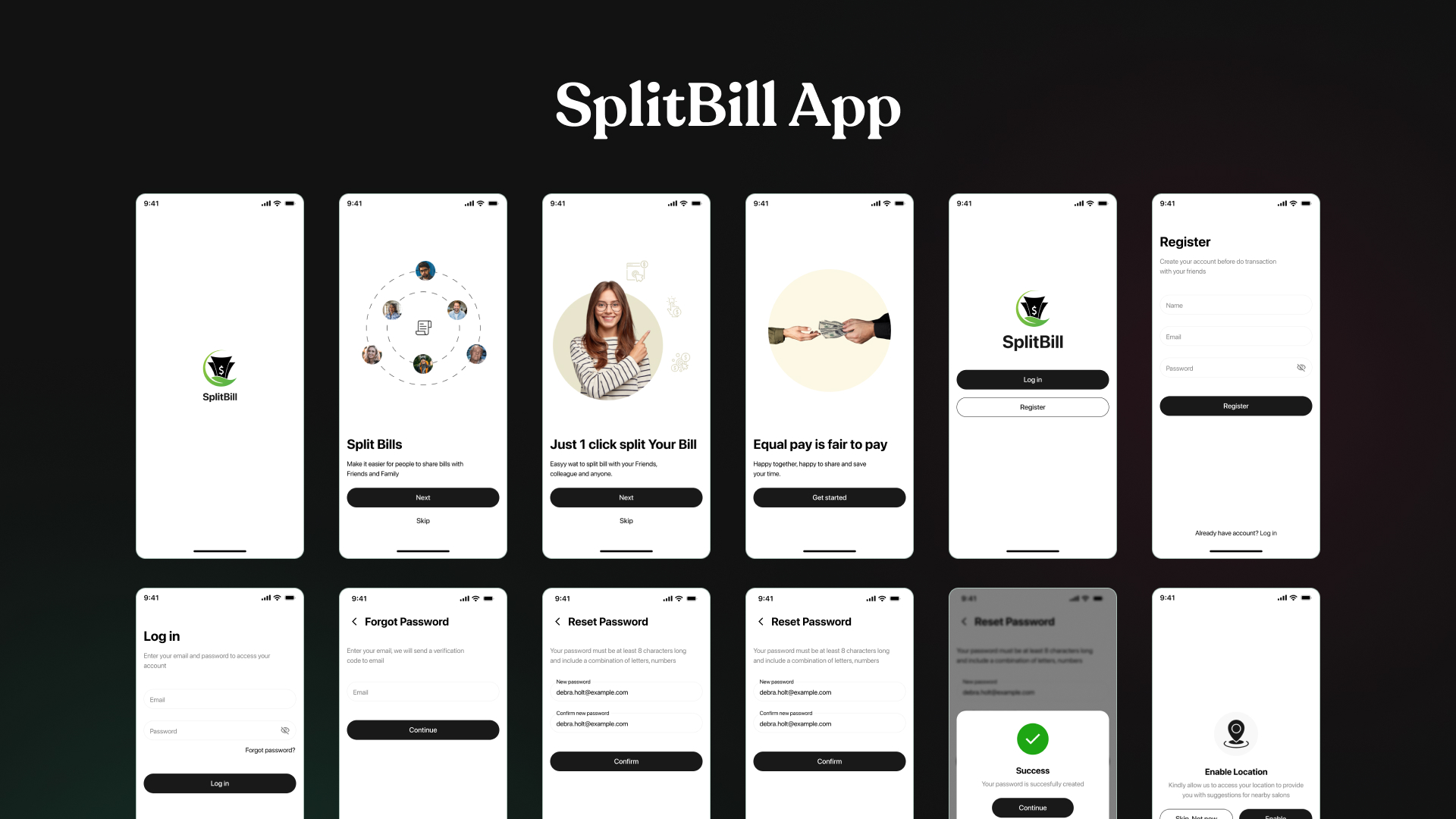 Splitbill App UI Template | Bill Splitting App in Flutter | SplitwisePro App Template by fluttersapp