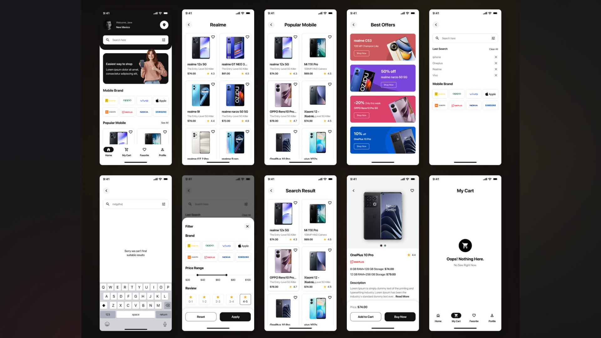 GadgetGear App UI Template | Phone Shop App in Flutter | PhoneBazaar ...