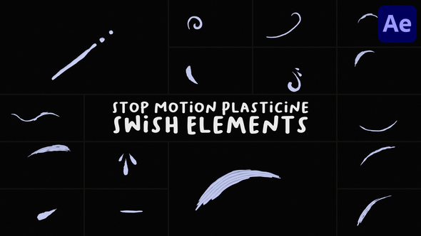 Stop Motion Plasticine Swish Elements for After Effects, After Effects ...