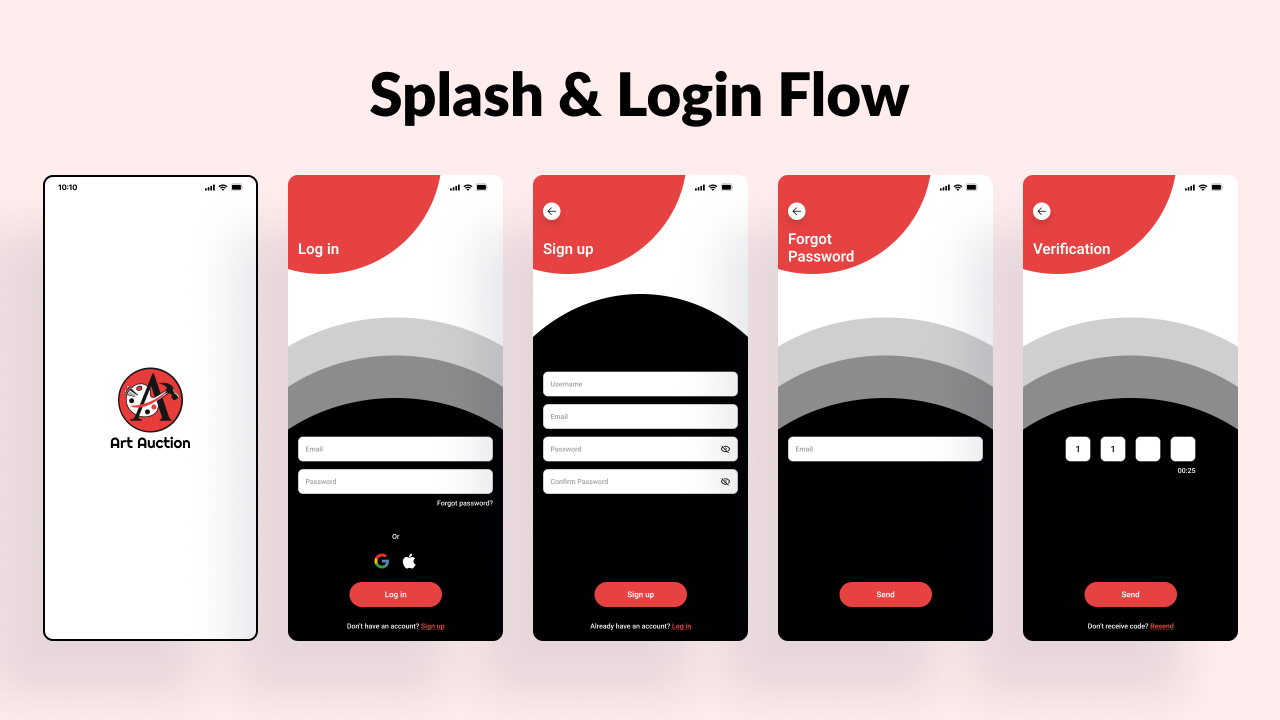 ArtAuction - Buy & Sell Art by Auction App - Flutter Mobile App ...