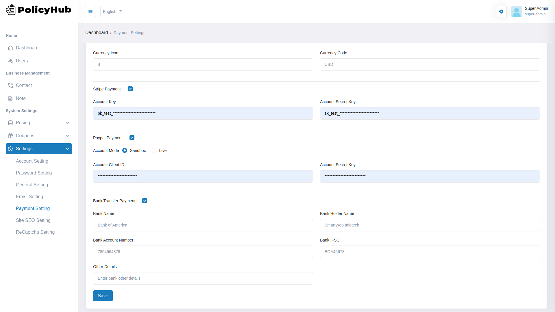 PolicyHub SaaS - Insurance Management Software by smartwebinfotech