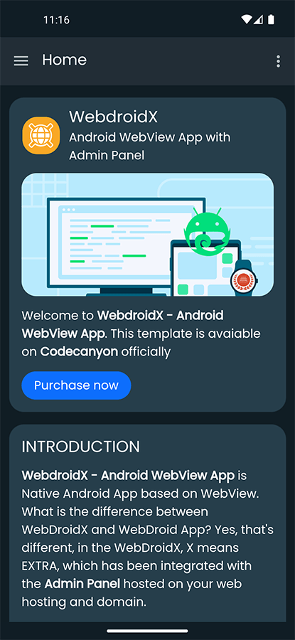 WebDroidX - Android WebView App with Admin Panel by solodroid | CodeCanyon