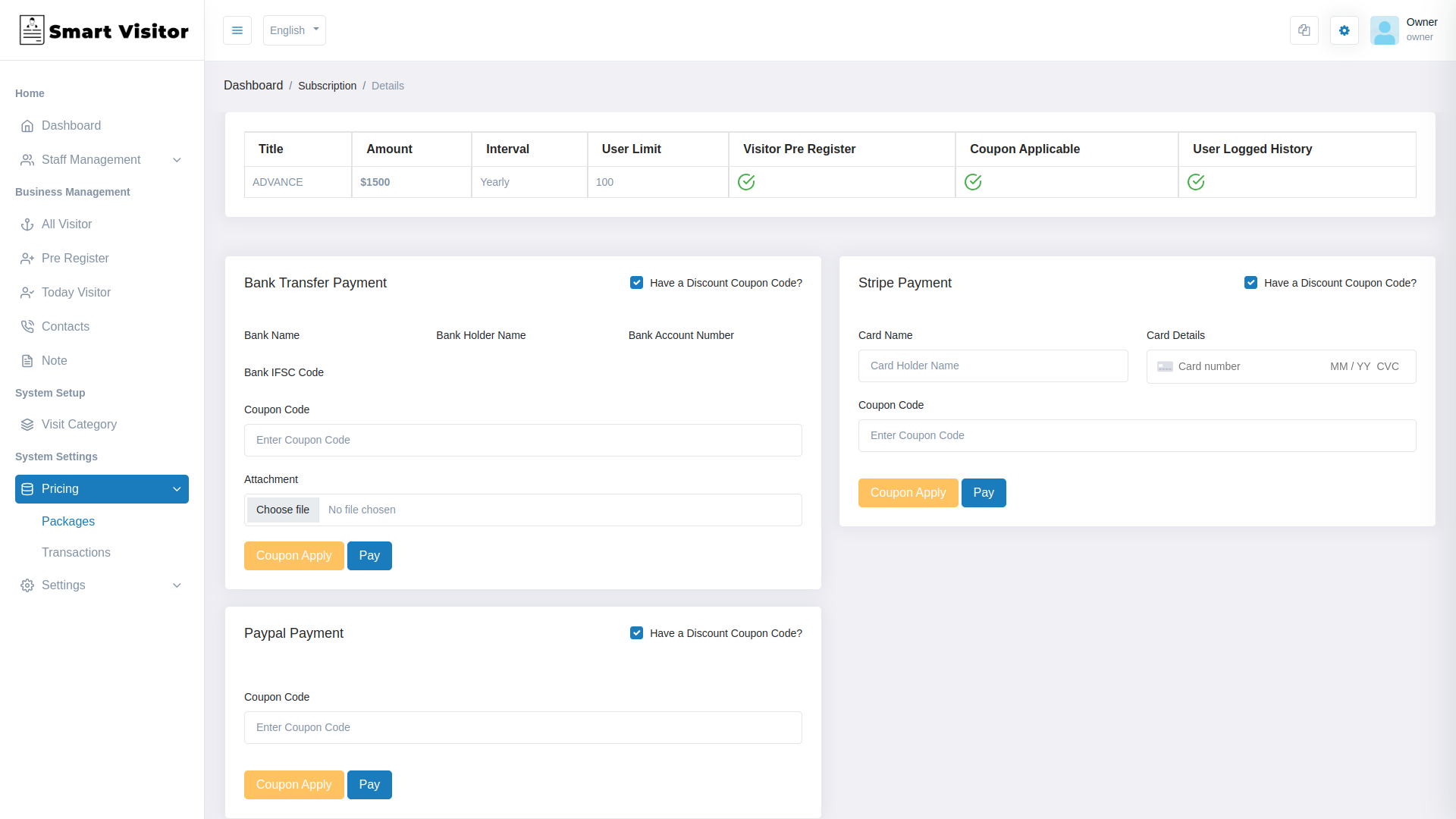Smart Visitor SaaS - Visitor Management Tool by smartwebinfotech ...