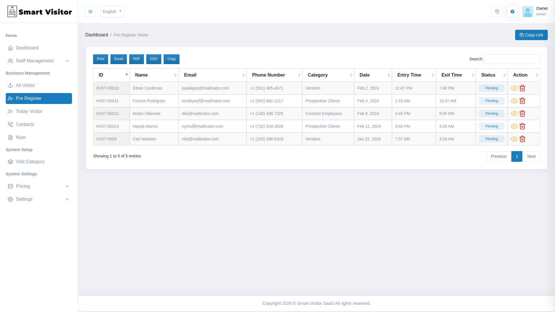 Smart Visitor SaaS - Visitor Management Tool by smartwebinfotech ...