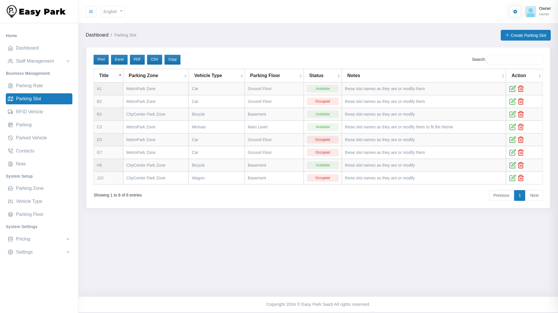 EasyPark SaaS - Vehicle Parking Management System by smartwebinfotech