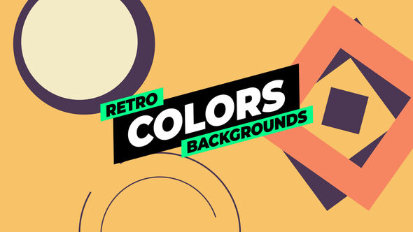 Geometric Retro Backgrounds, After Effects Project Files | VideoHive
