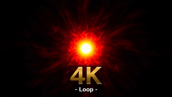 Artistic Red Solar Flare Energy Overlay Background, Motion Graphics