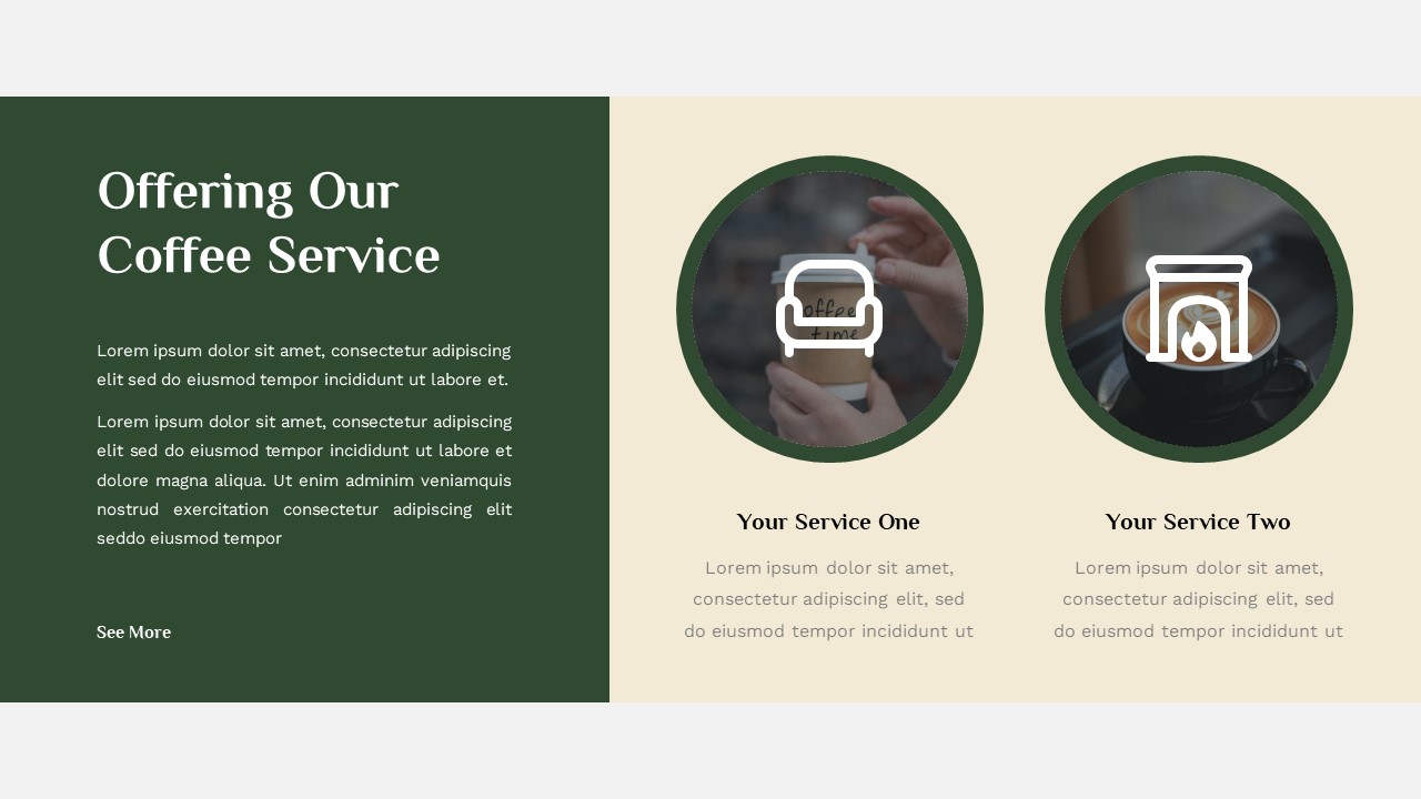 Kai Kohi - Coffee Shop PowerPoint Template, Presentation Templates