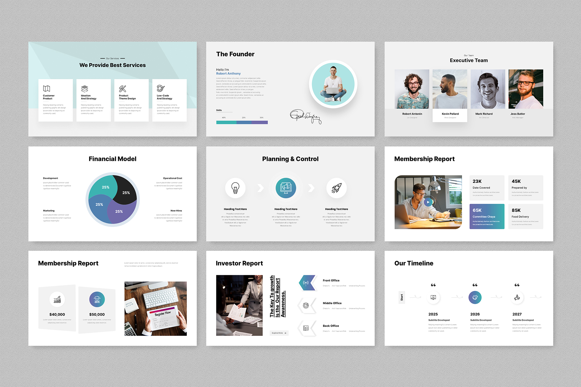 Annual Report PowerPoint Presentation Template, Presentation Templates
