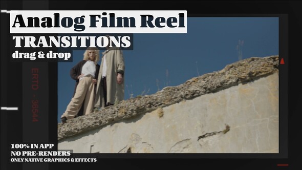 Analog Film Slide Transitions: Nostalgic Old Film Strip with Classic ...