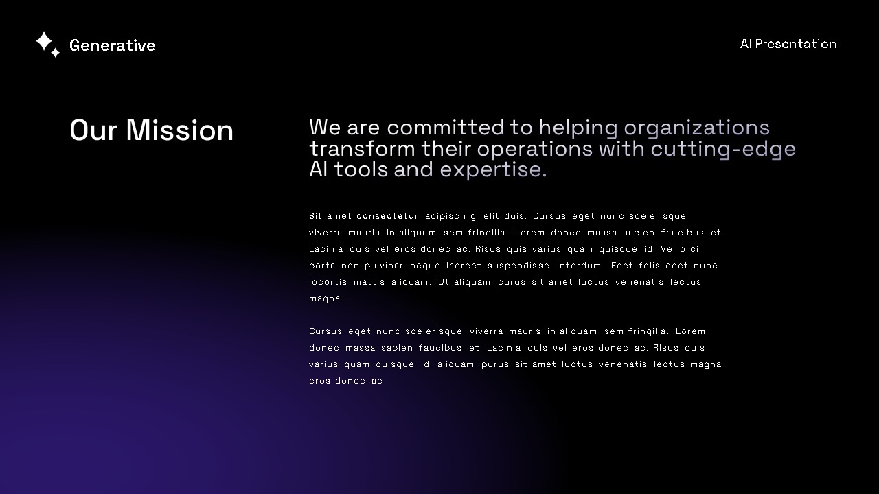 Generative - Artificial Intelligence Google Slides Template ...