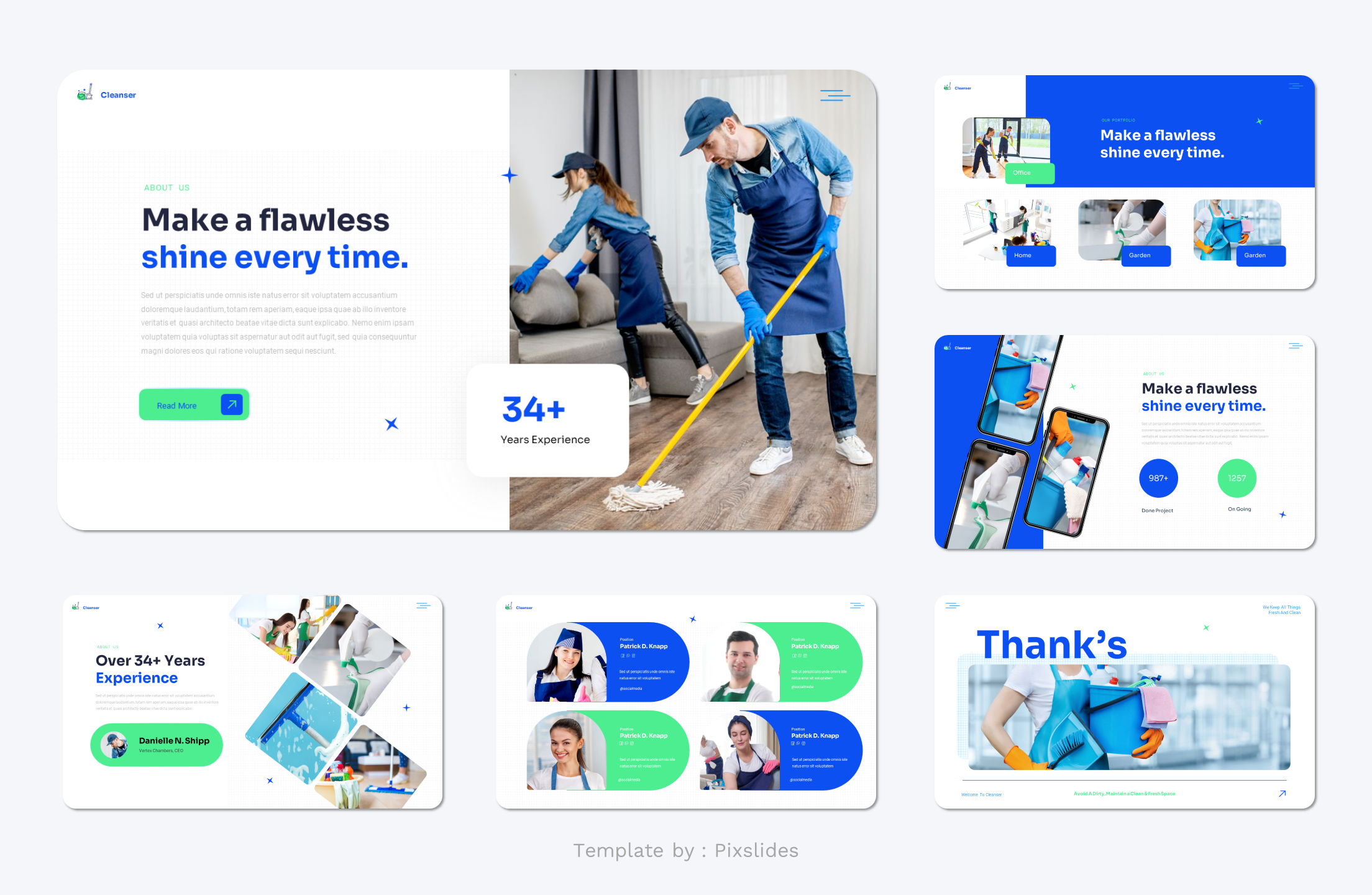 Cleanser - Cleaning Services PowerPoint Presentation Template ...