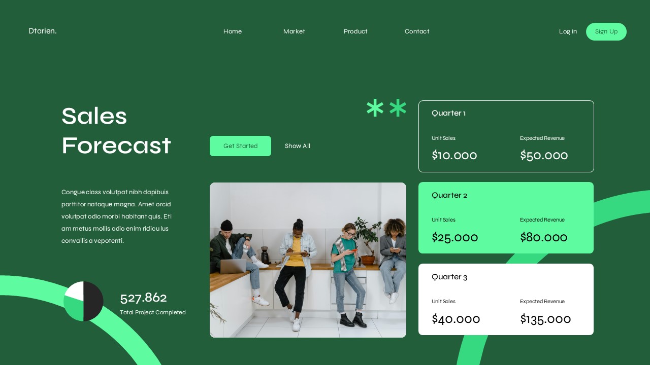 Green Modern Product Offering Proposal Presentation, Presentation Templates
