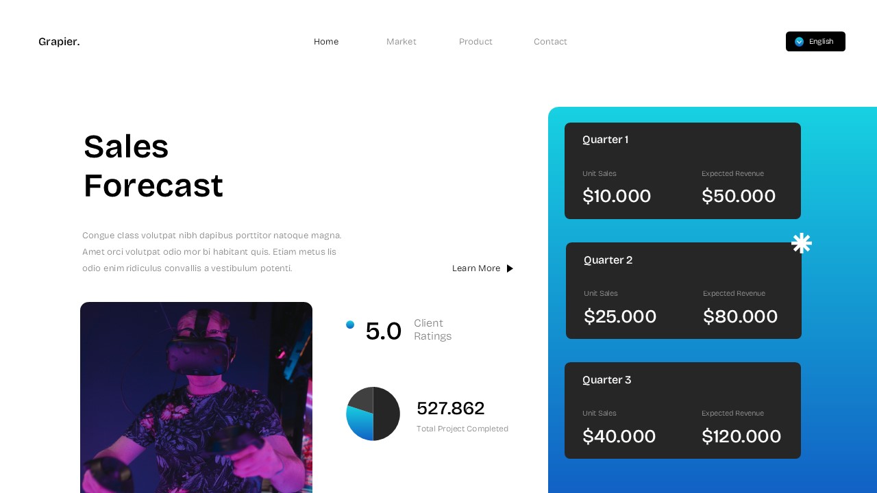 White Blue Modern Product Offering Proposal Presentation, Presentation ...