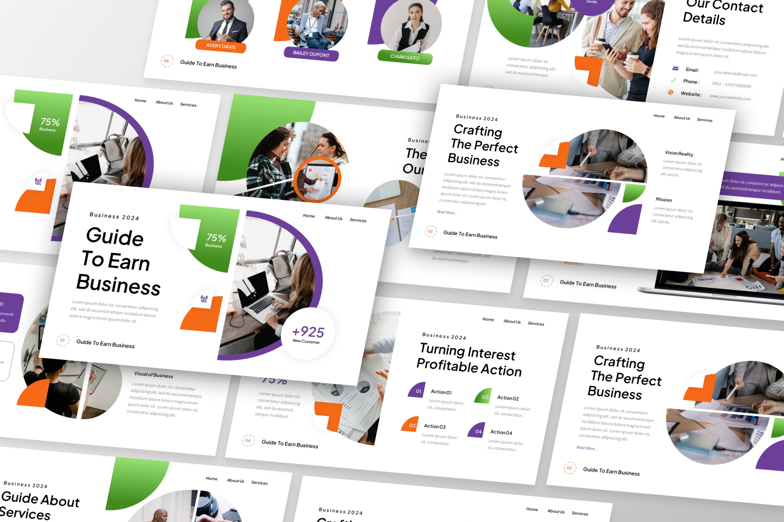 Guide Business Google Slide Template, Presentation Templates | GraphicRiver