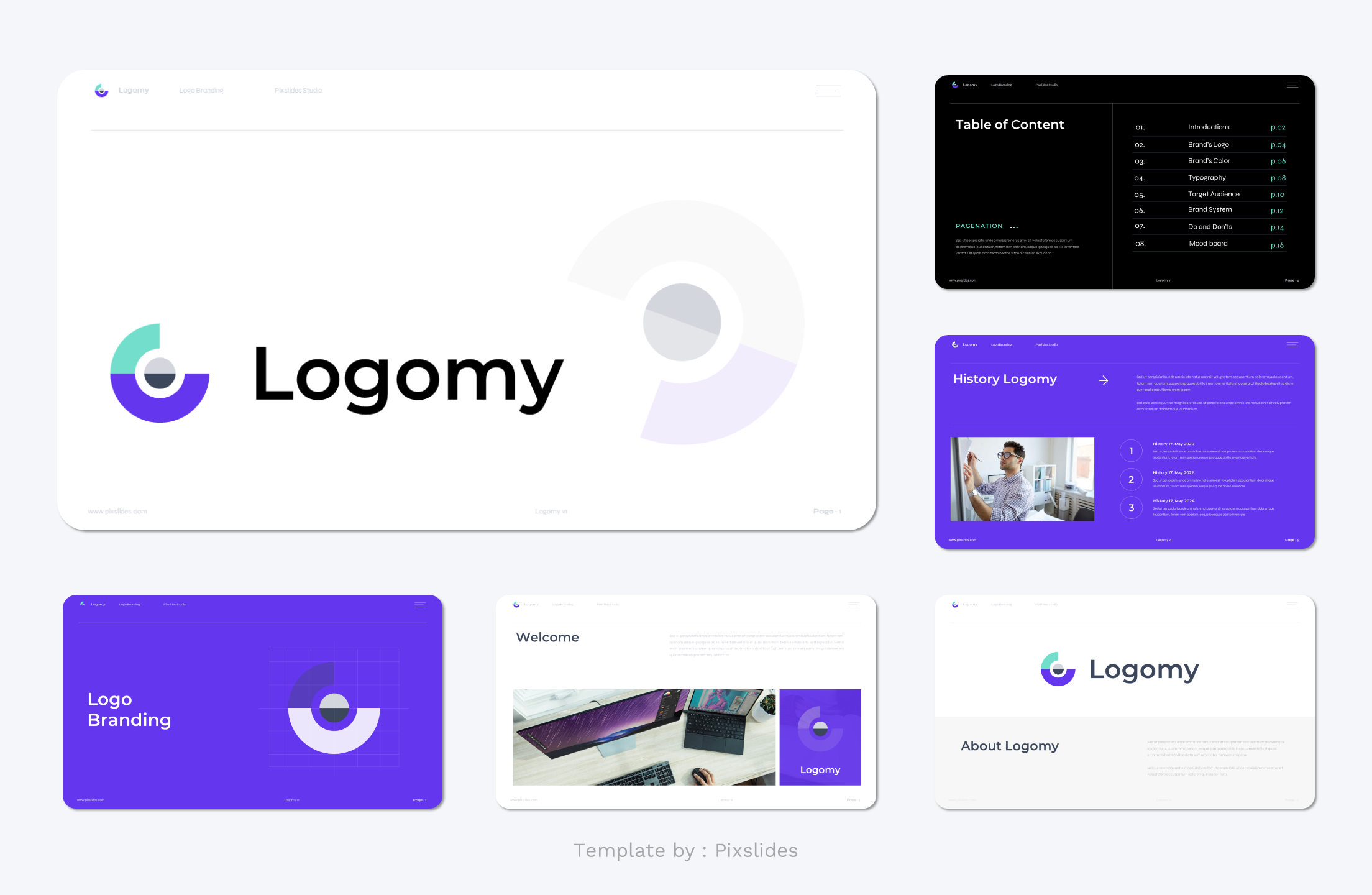 Logomy - Logo Branding PowerPoint Presentation Template, Presentation ...