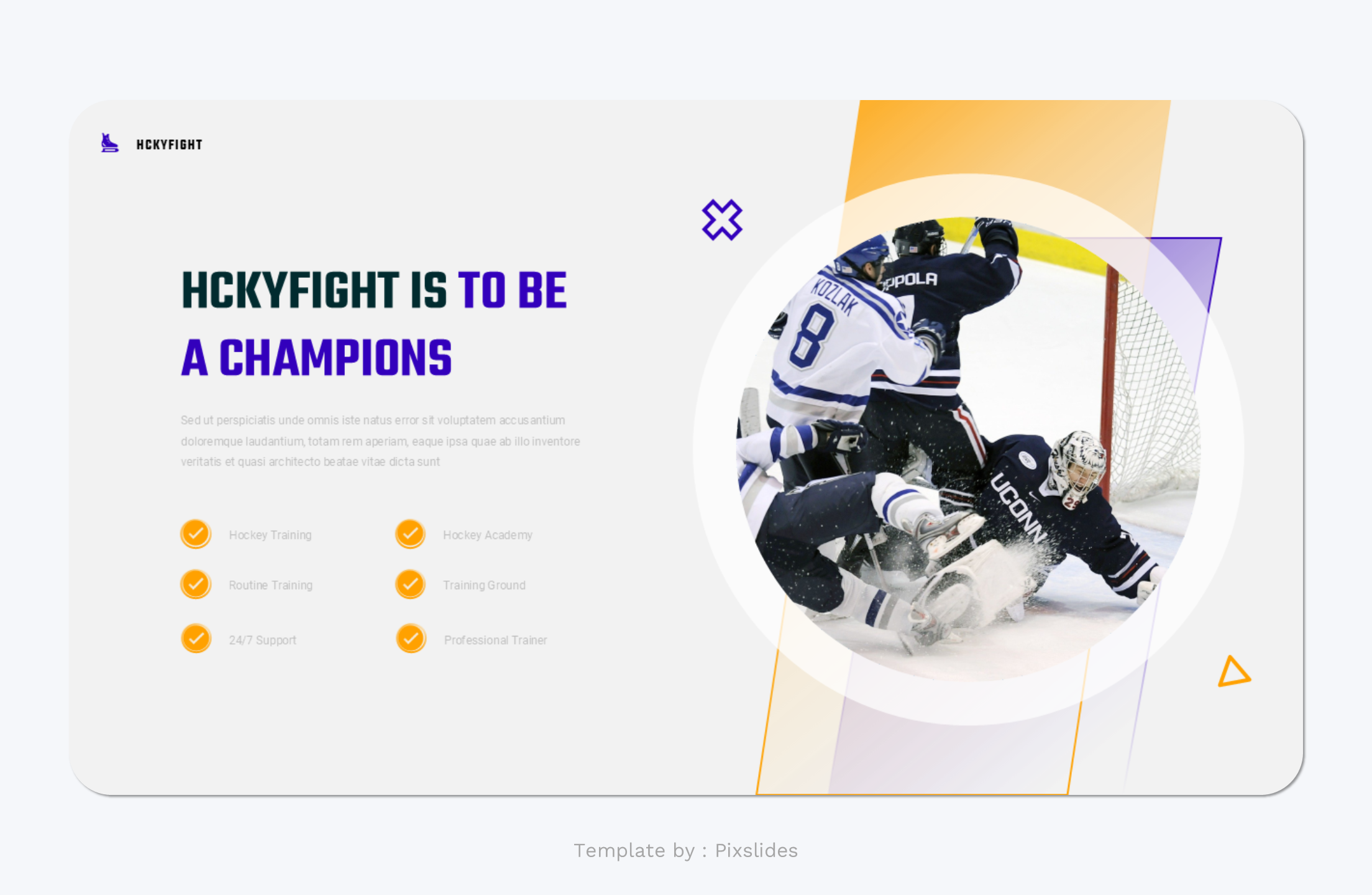 Hckyfight - Hockey Team & Sports Club PowerPoint Presentation ...
