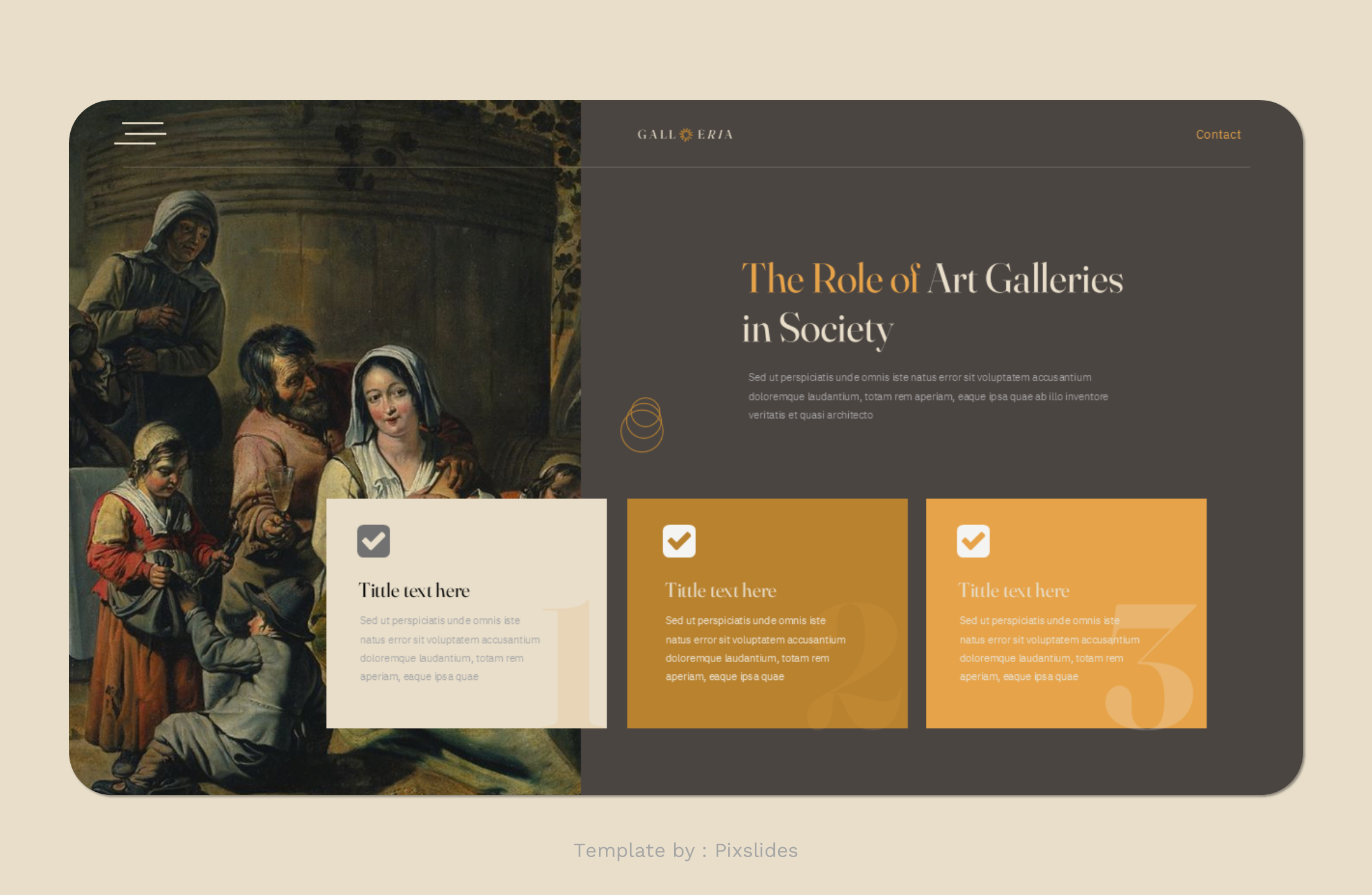 Galleria - Art Gallery & Creative PowerPoint Portfolio, Presentation ...